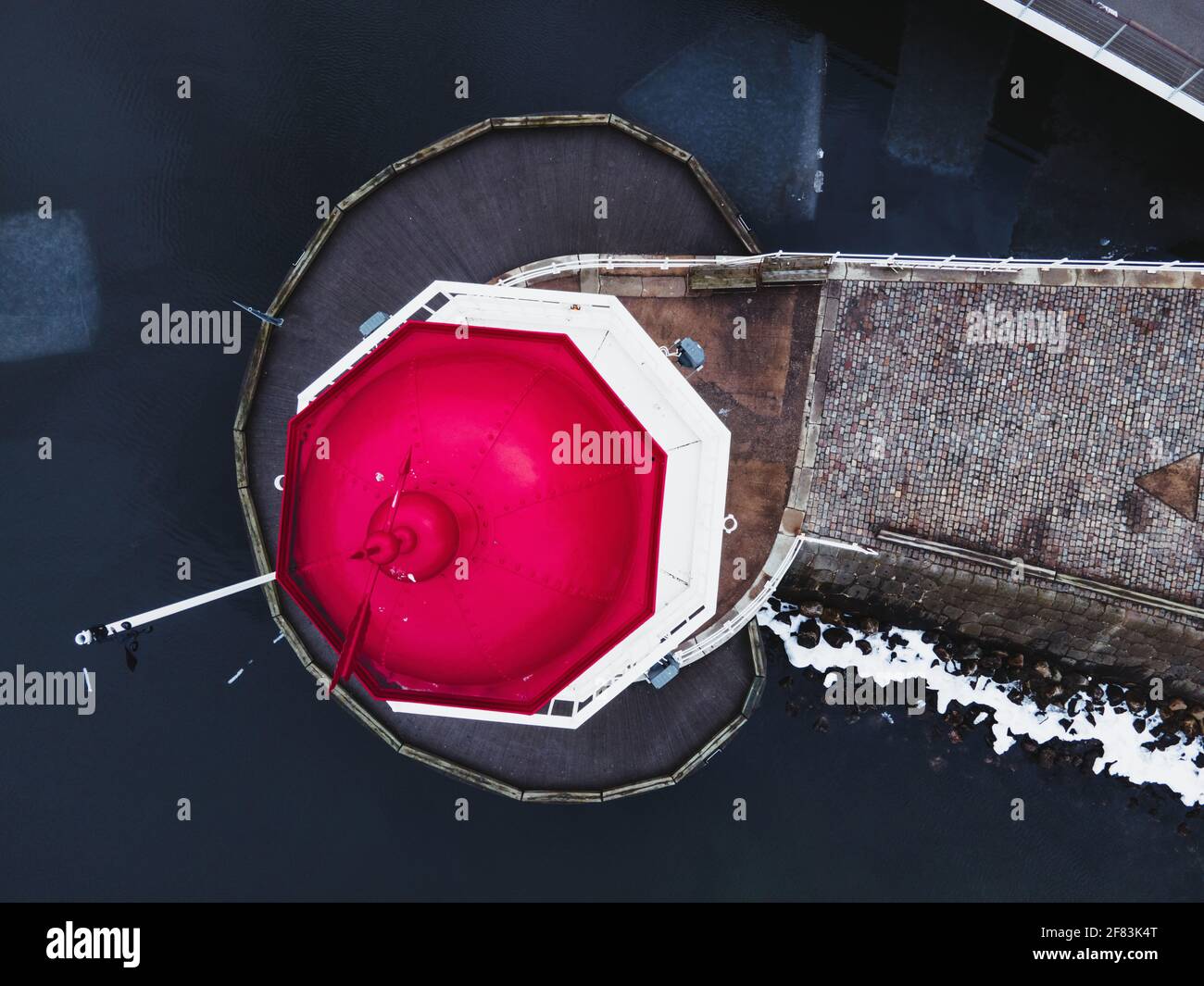 Malmö Lighthouse in Winter in Skåne, Sweden Stock Photo - Alamy