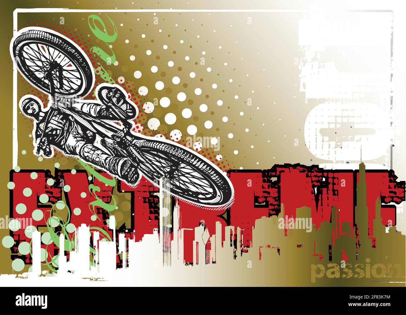 BMX biker poster background Stock Vector Image & Art - Alamy