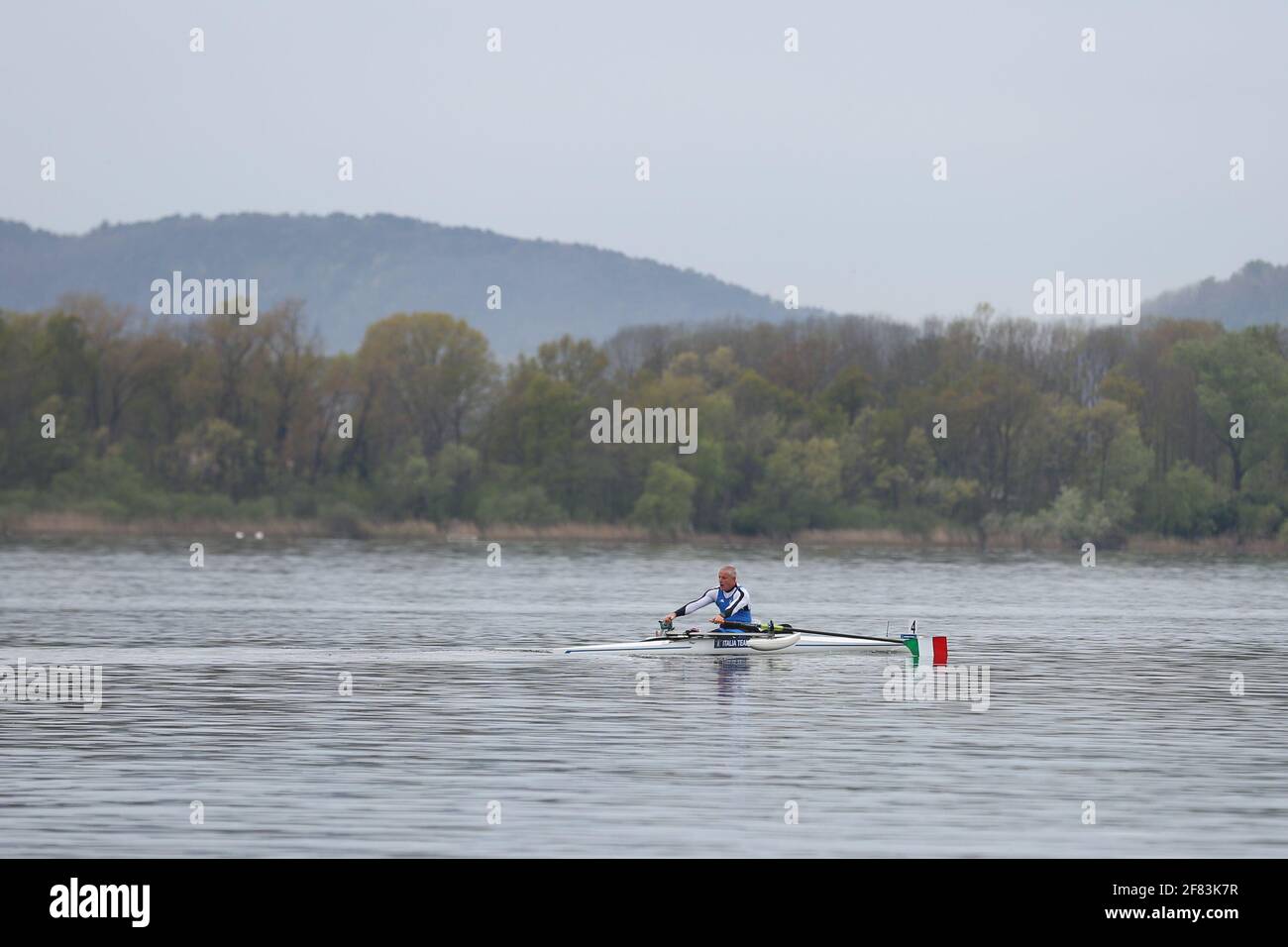 Varese, Italy. 10th Apr, 2021. Massimo Spolon of Italy competes in the ...