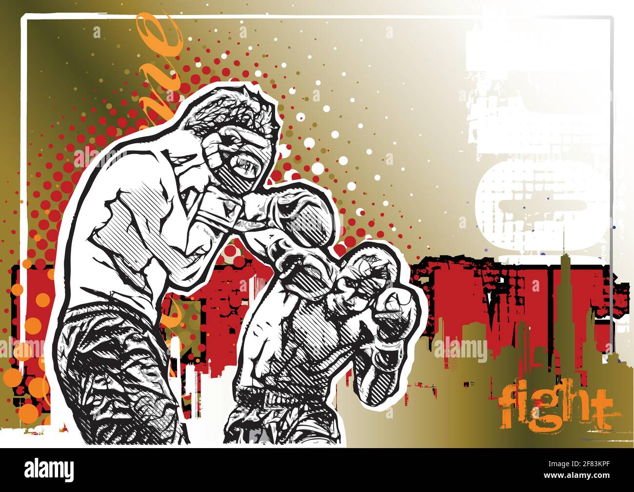 Box Fighters poster background Stock Vector Image & Art - Alamy