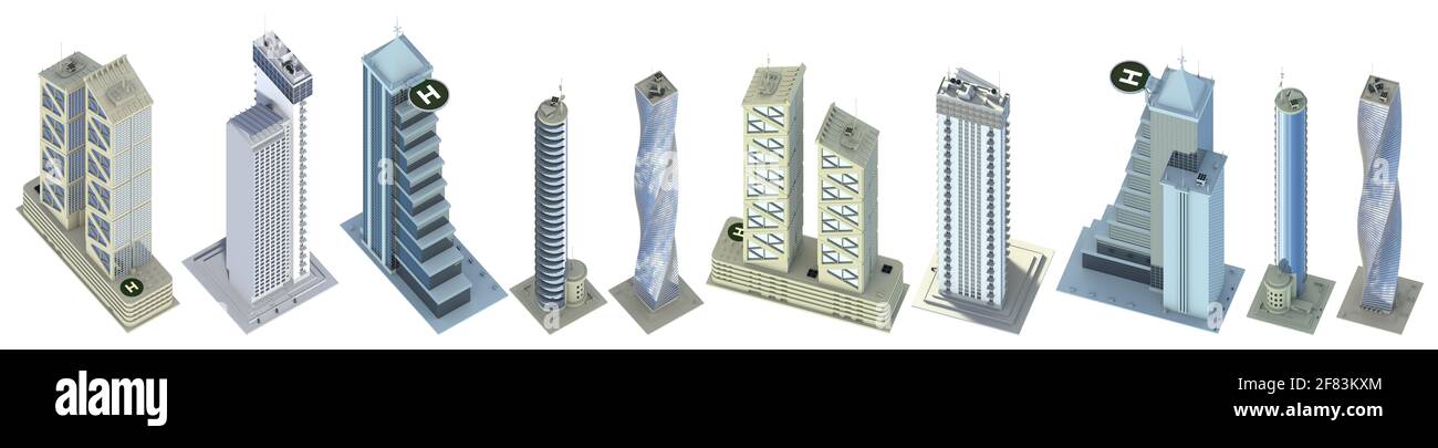 10 birds eye view fine detailed renders of fictional design abstract ...