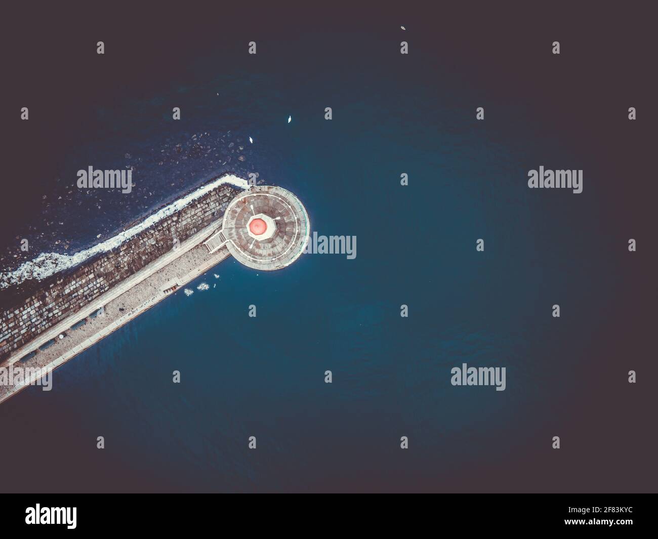 Malmö Lighthouse in Winter in Skåne, Sweden Stock Photo - Alamy