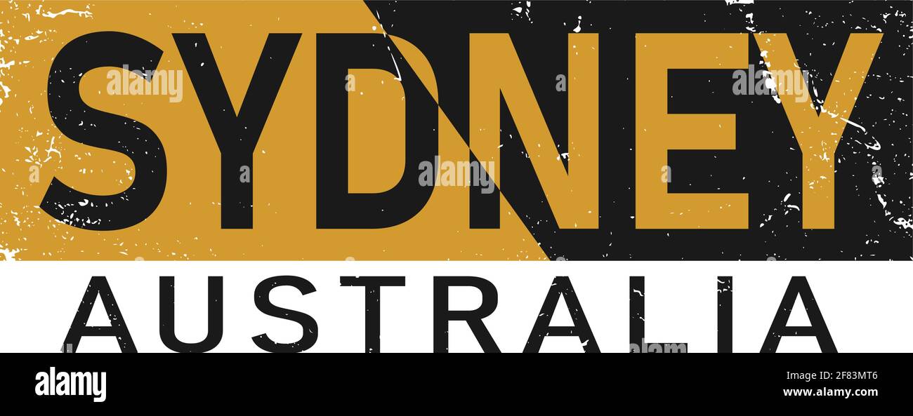 Sydney typography design vector, for t-shirt, poster and other uses ...