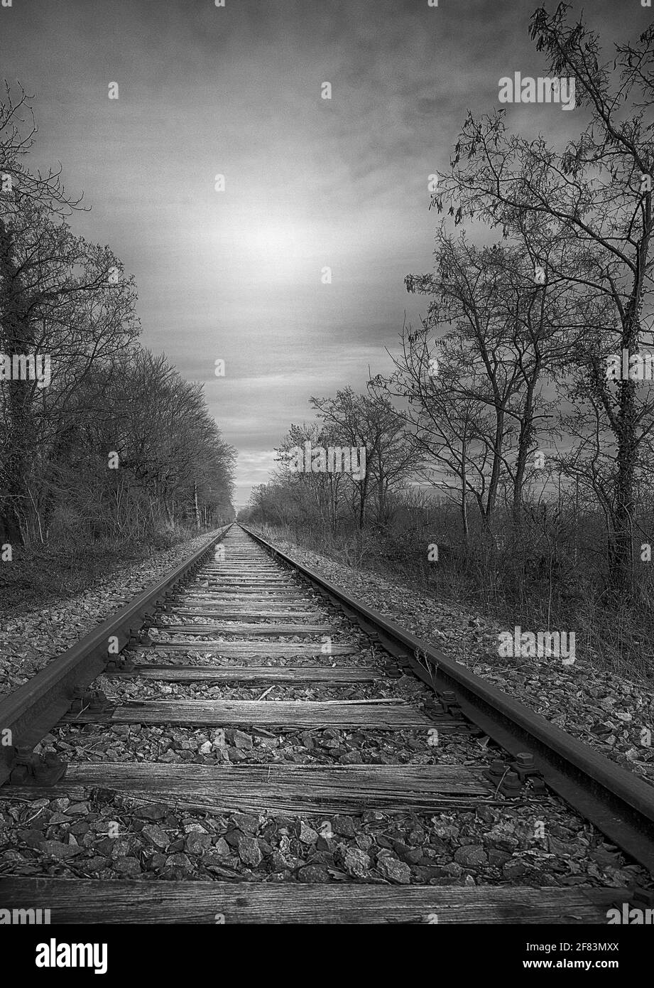 Industrial railroad Black and White Stock Photos & Images - Alamy