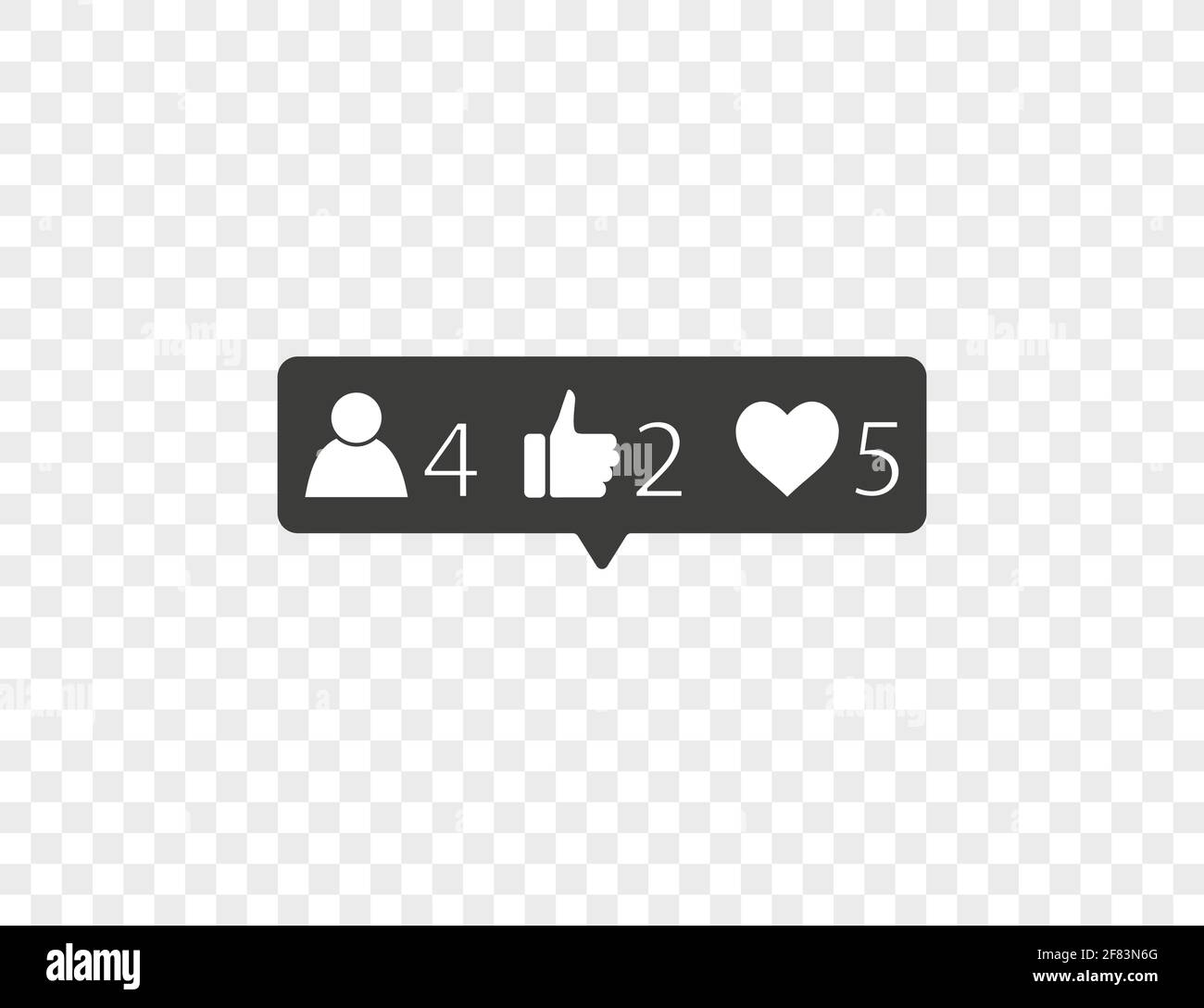 Vector illustration. Like follow comment icon Stock Vector Image & Art ...