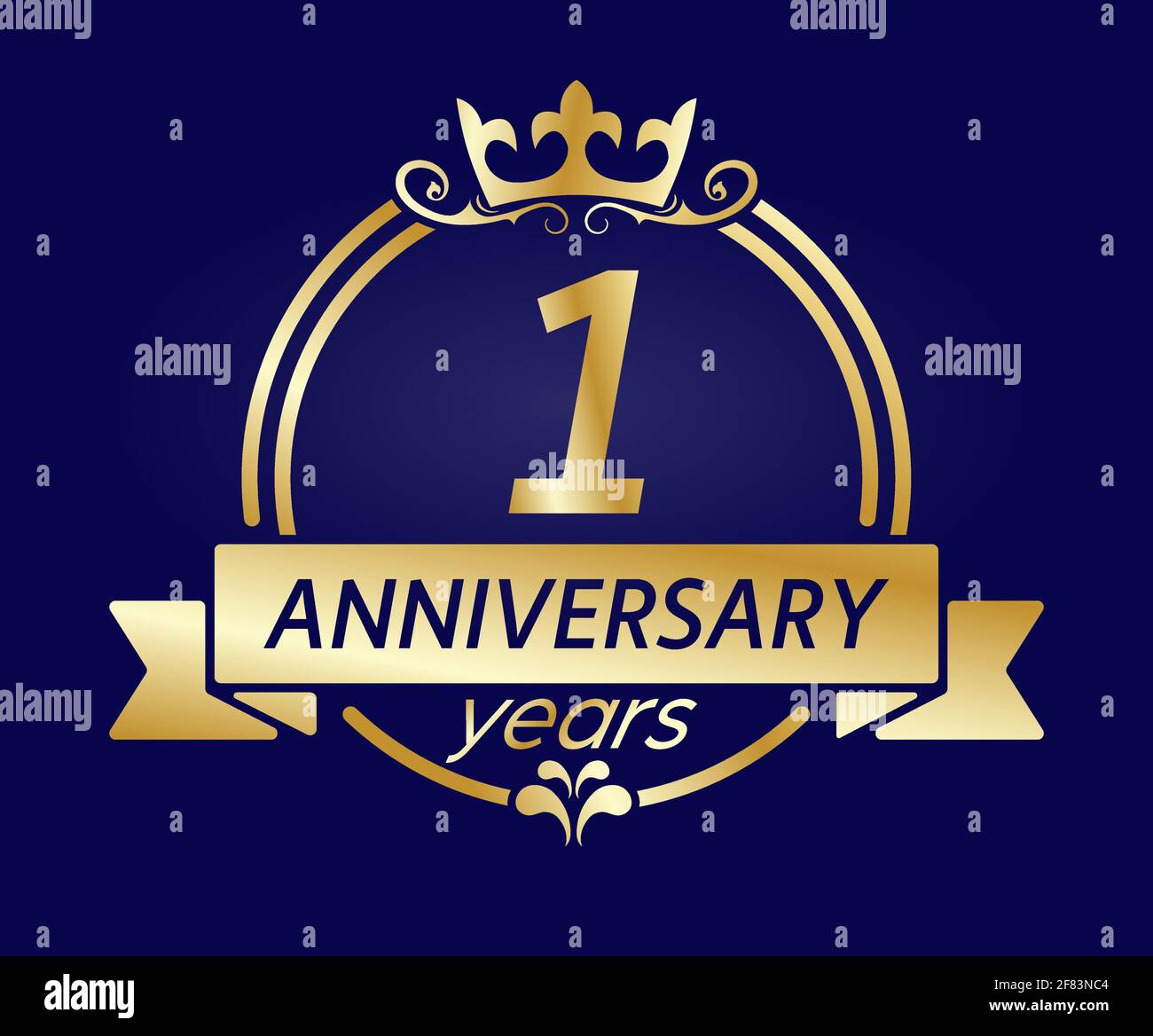 1st Anniversary Logo Vector Png