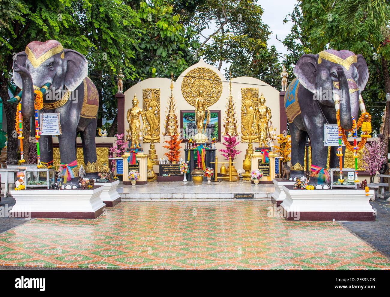 CHIANG MAI, THAILAND - Apr 03, 2021: Wat Phra That Doi Kham (often ...