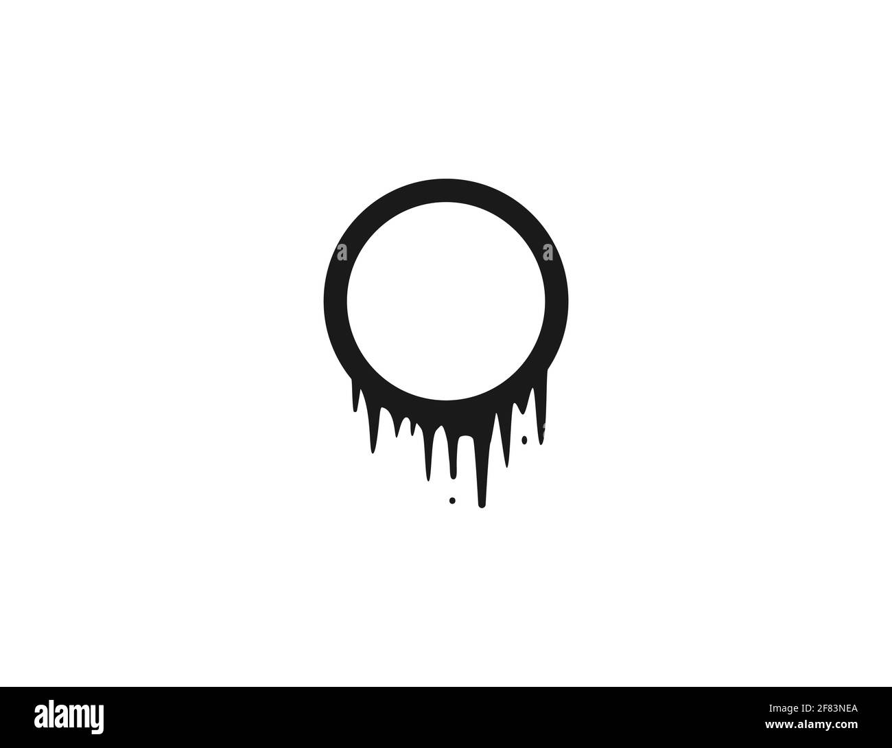 Vector illustration. Dripping circle drops Stock Vector Image & Art - Alamy