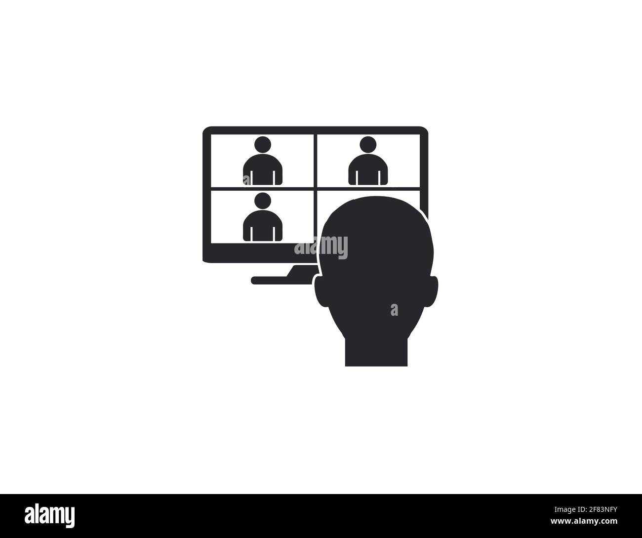 Vector illustration. Conference meeting icon Stock Vector Image & Art ...