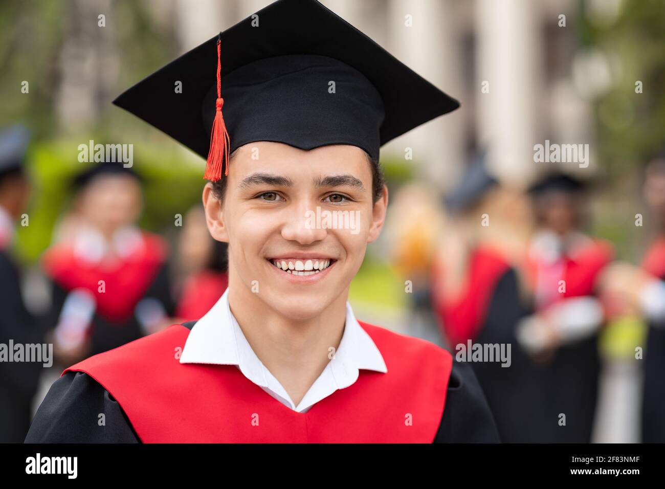 Portrait man wearing graduation cap hi-res stock photography and images ...