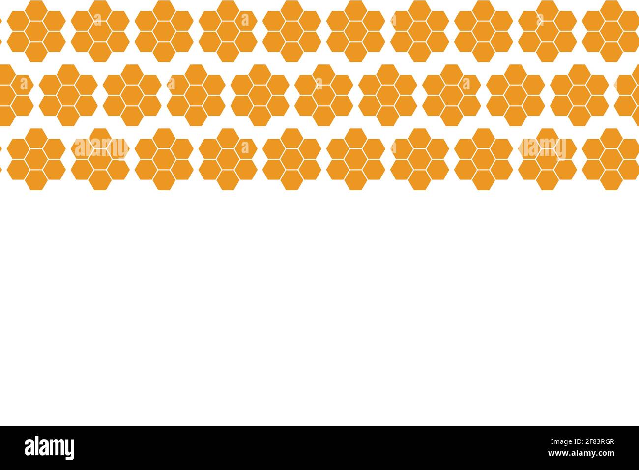 Background with golden honeycomb shapes. Vector illustration. Pattern ...