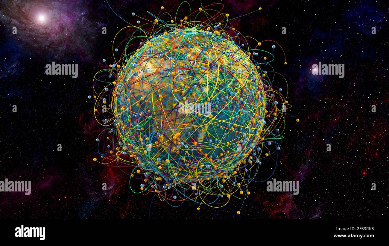 3d render. Abstract colorful background illustration Stock Photo - Alamy