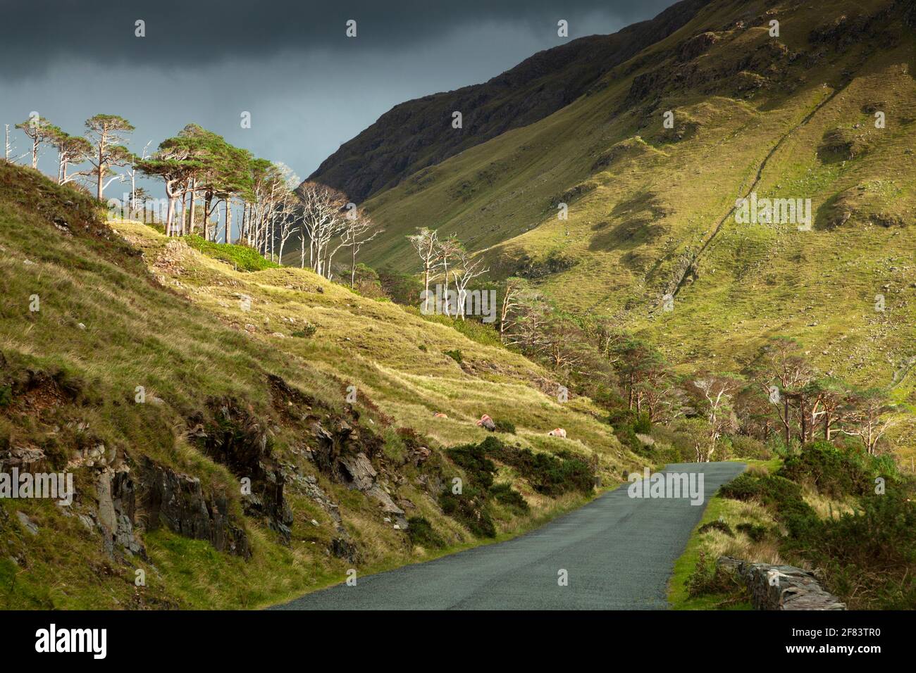 Doolough valley and mountains on the Wild Atlantic Way in County Mayo ...