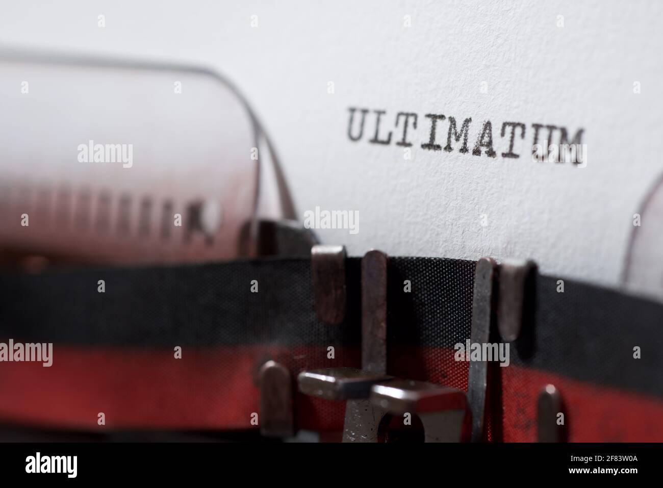 Close up word war written hi-res stock photography and images - Alamy