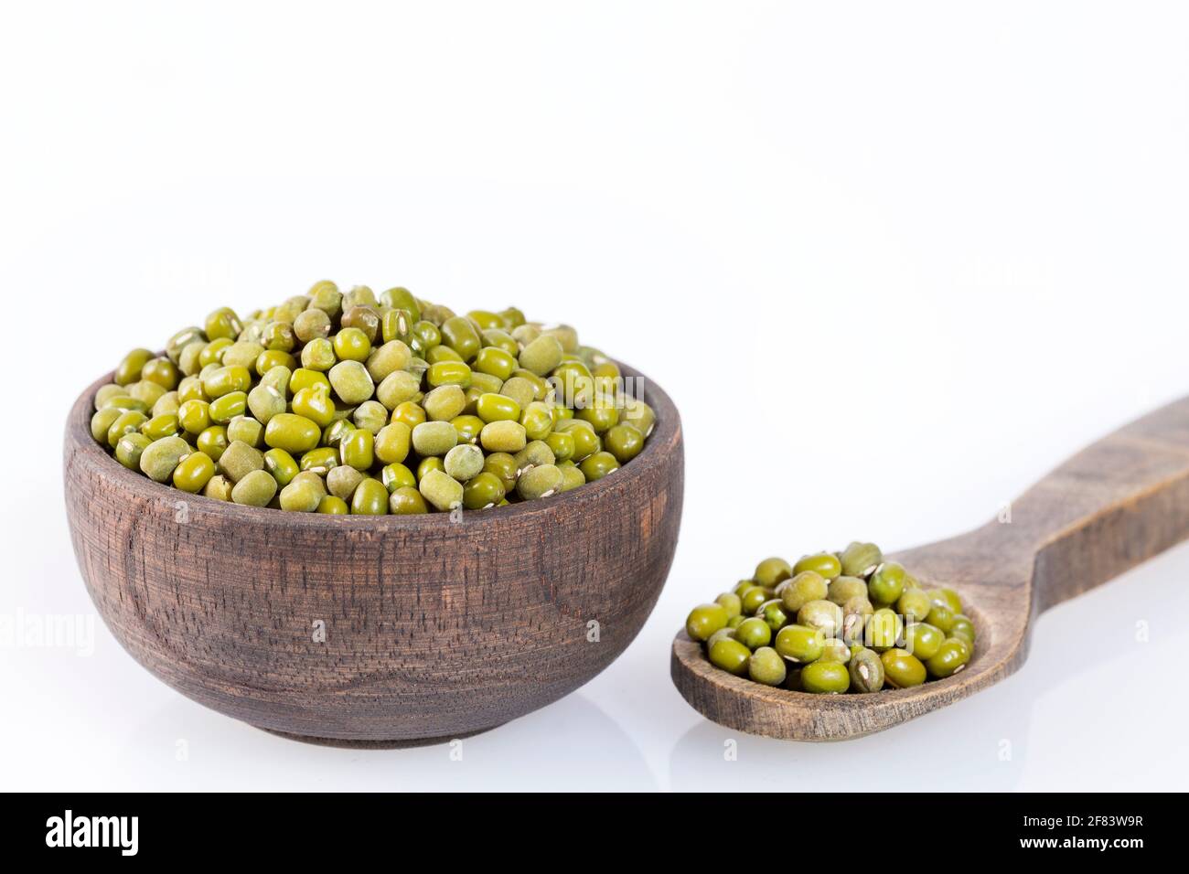 Mung beans - Vigna radiata. White background Stock Photo - Alamy