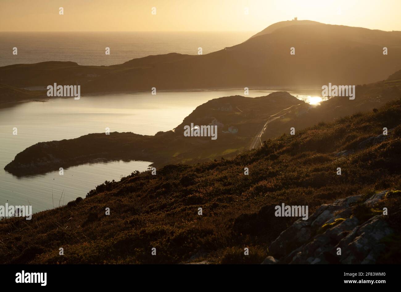 View towards Brow head on the Mizen peninsula on the Wild Atlantic Way ...
