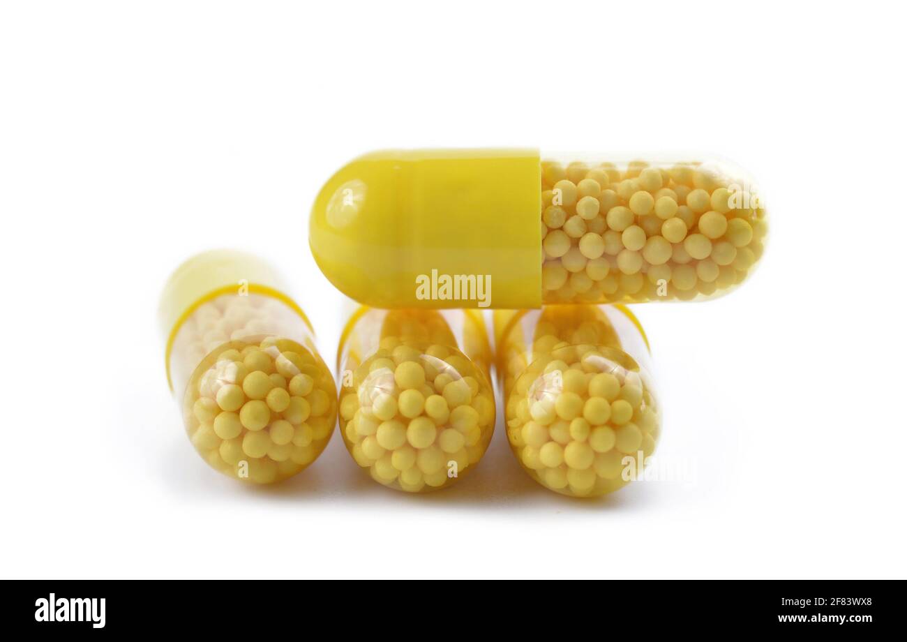 Vitamin capsule pill isolated hi-res stock photography and images - Alamy