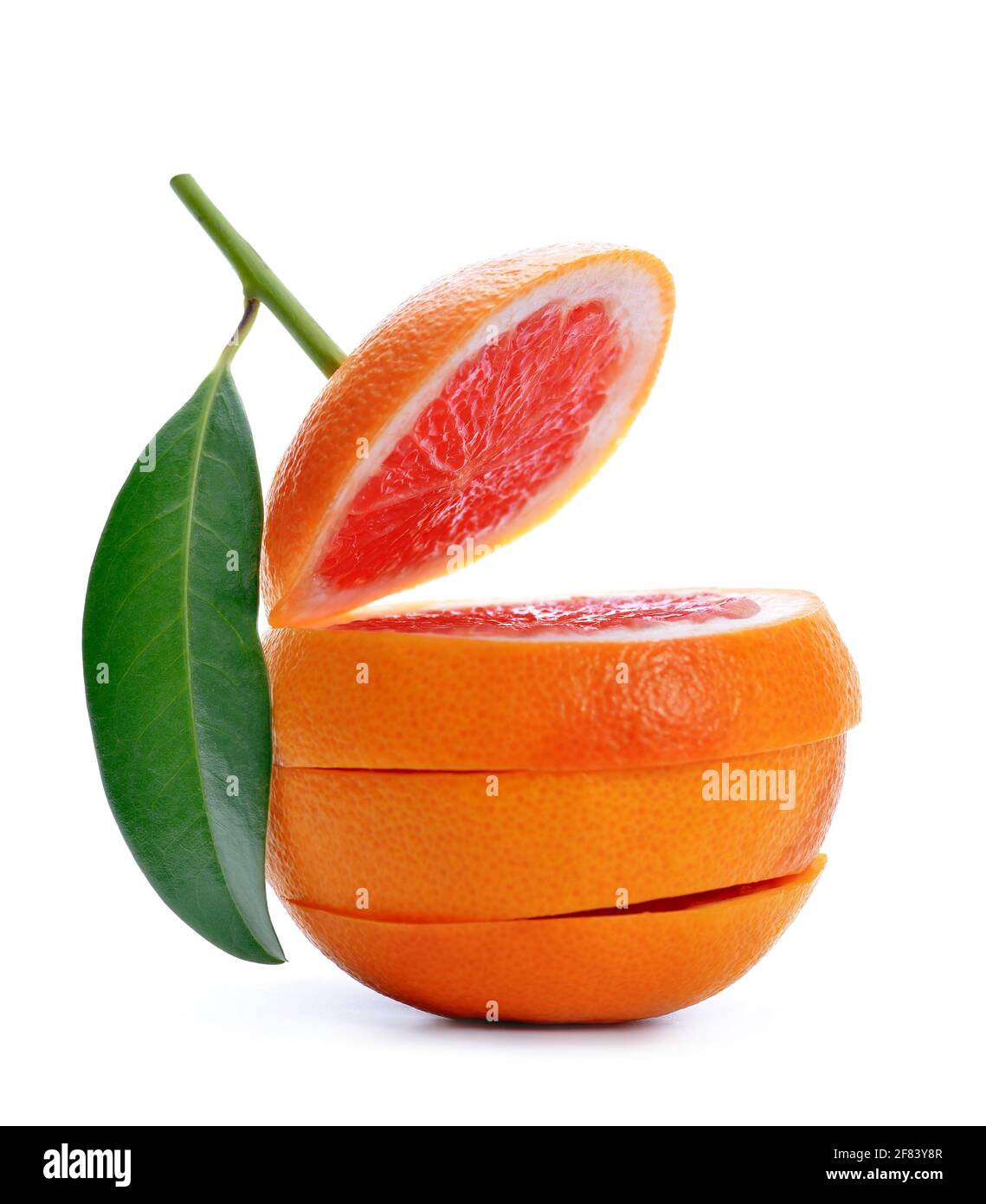 Grapefruit sliced isolated hi-res stock photography and images - Alamy