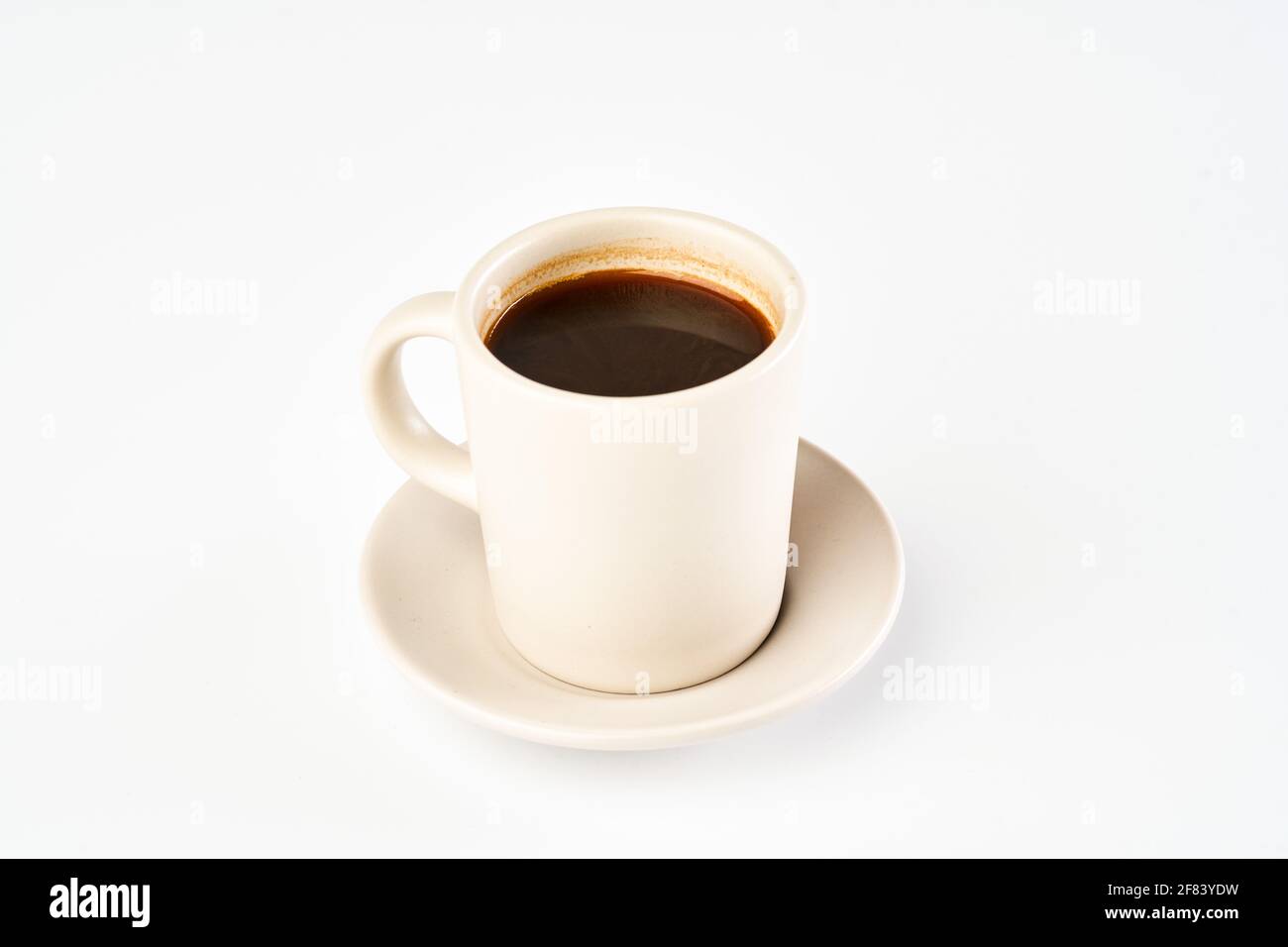 A cup of expresso coffee, isolated on white background Stock Photo - Alamy