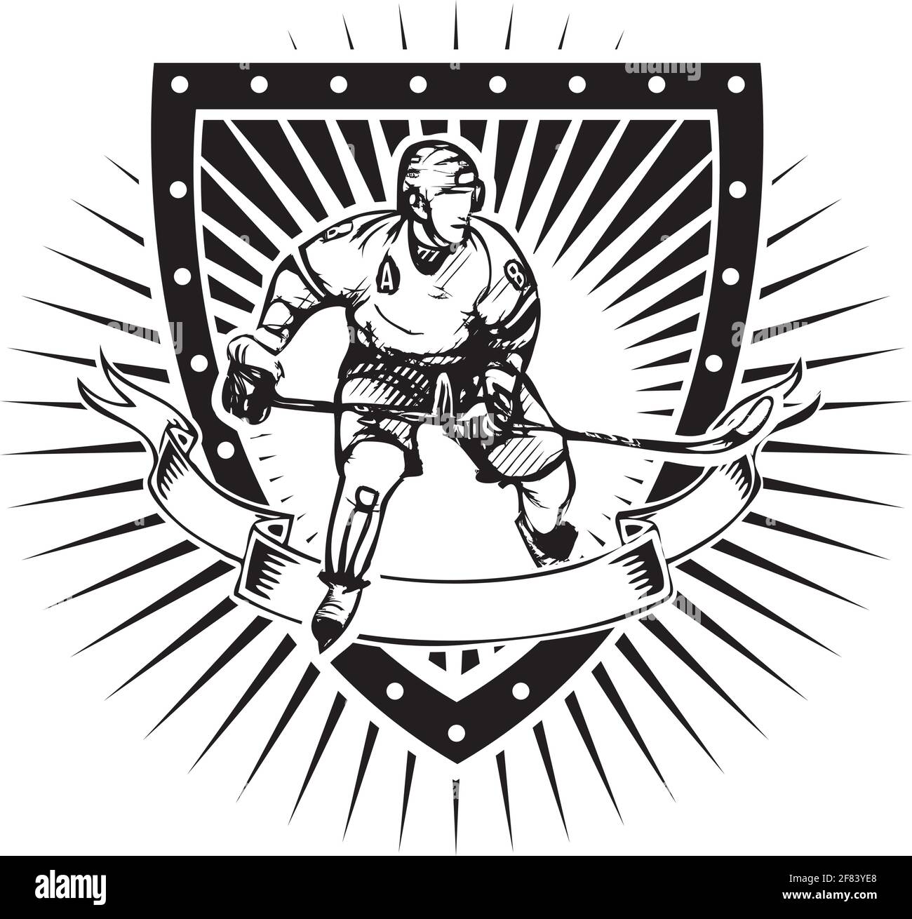 Winter play illustration vector Black and White Stock Photos & Images ...