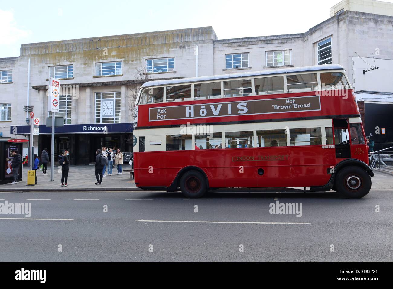 Route 65 Vintage London Bus Running Day, West London, UK, 11 April 2021 ...