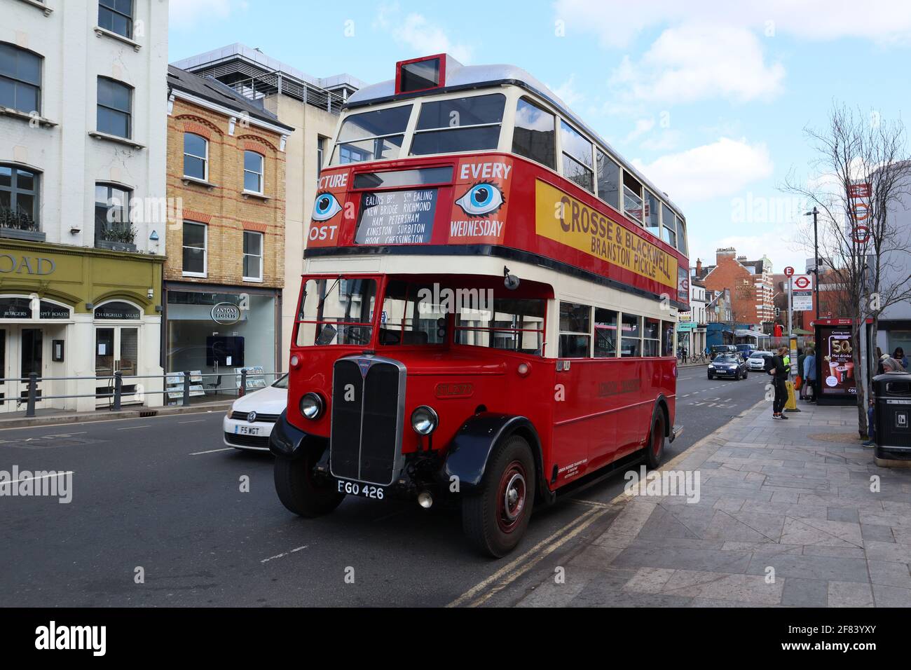 Route 65 Vintage London Bus Running Day, West London, UK, 11 April 2021 ...