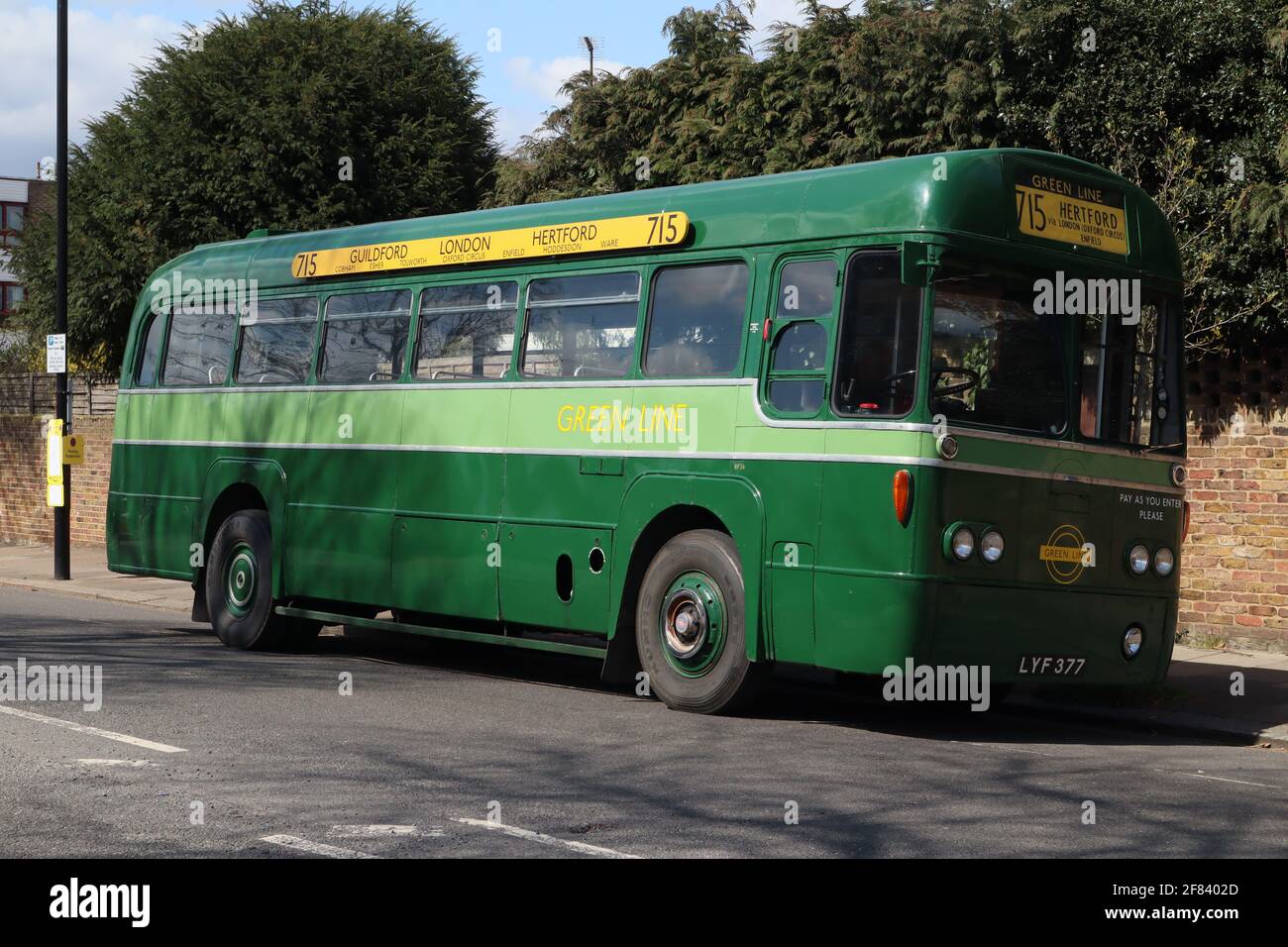 Route 65 Vintage London Bus Running Day, West London, UK, 11 April 2021 ...