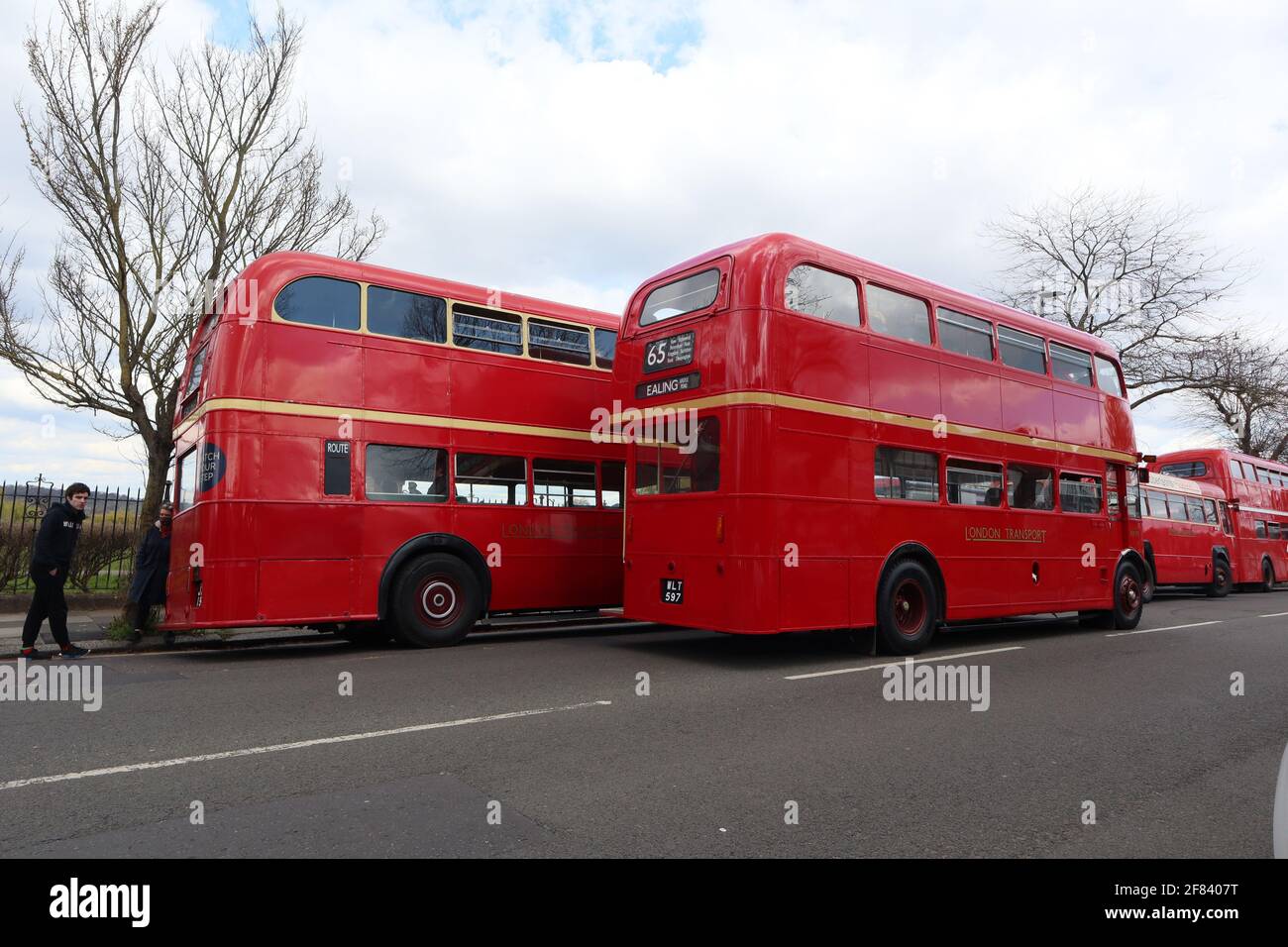 Route 65 Vintage London Bus Running Day, West London, UK, 11 April 2021 ...
