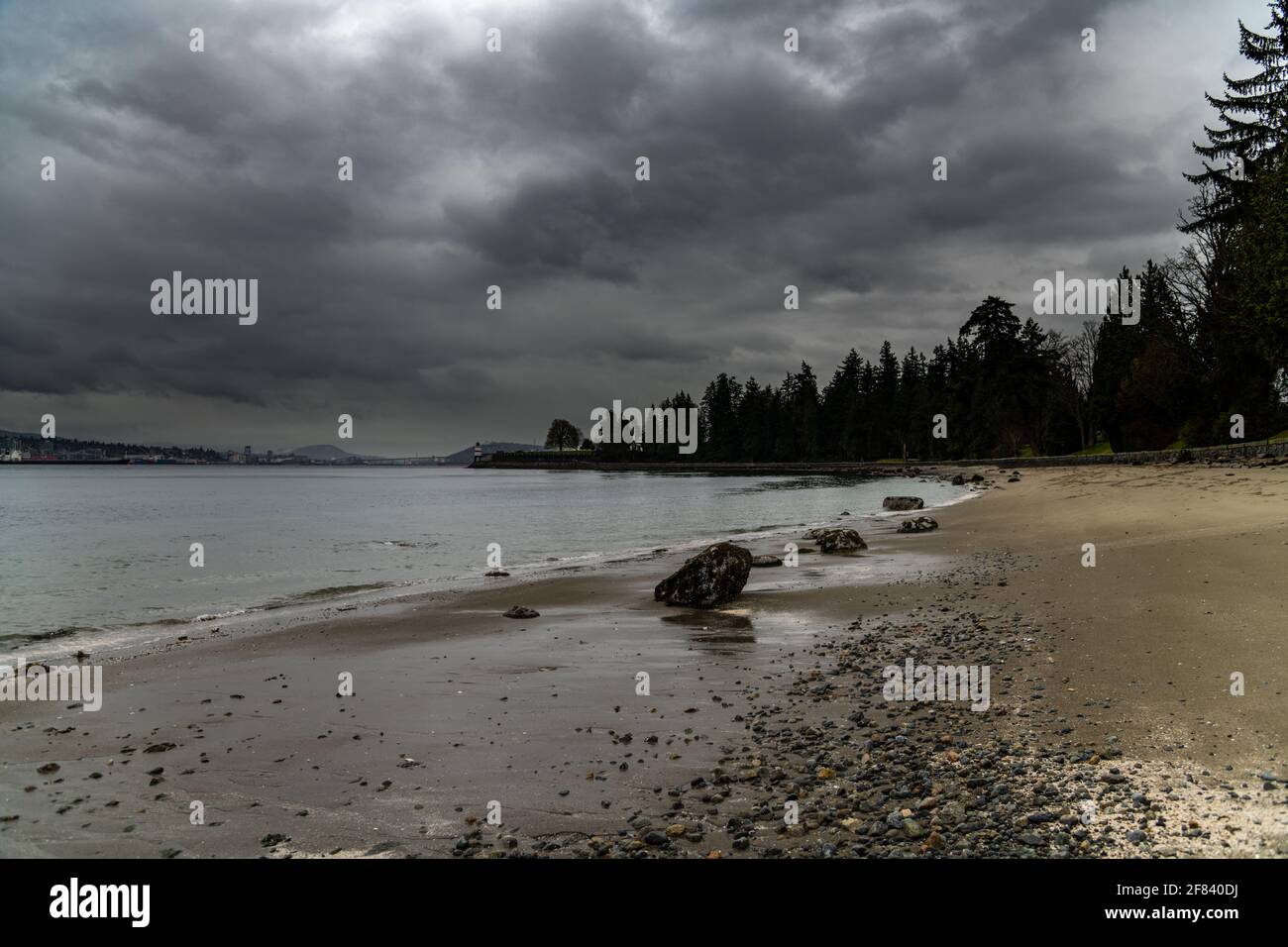 Rainy day on the beach hi-res stock photography and images - Alamy