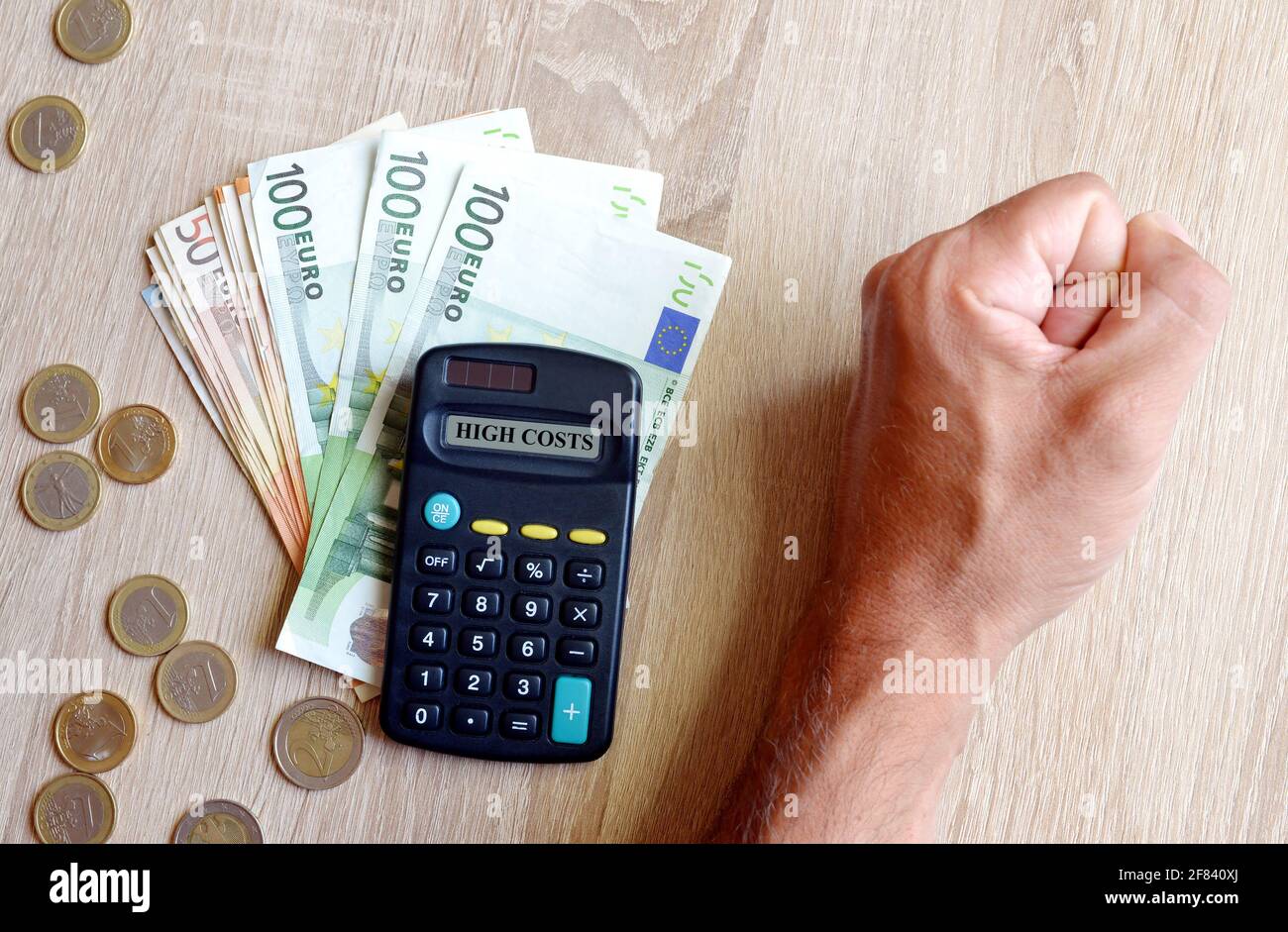 Male fist on table hi-res stock photography and images - Alamy