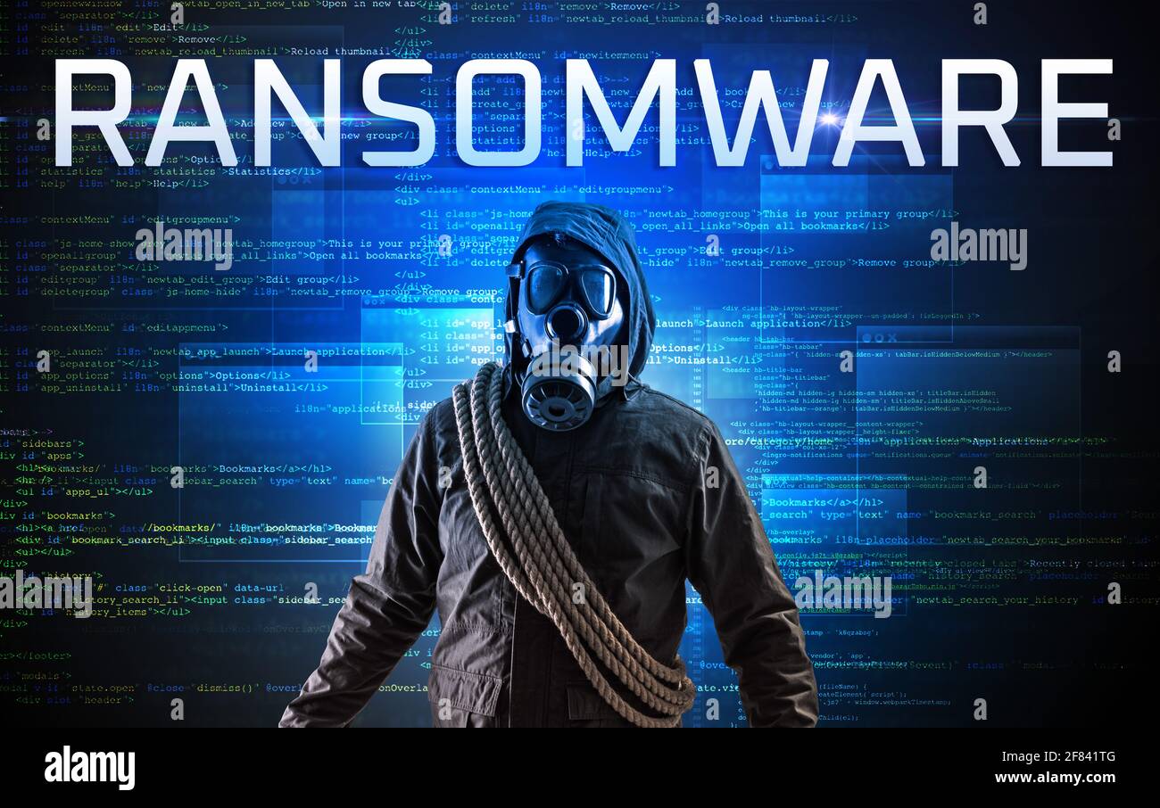 Faceless hacker on code background Stock Photo - Alamy