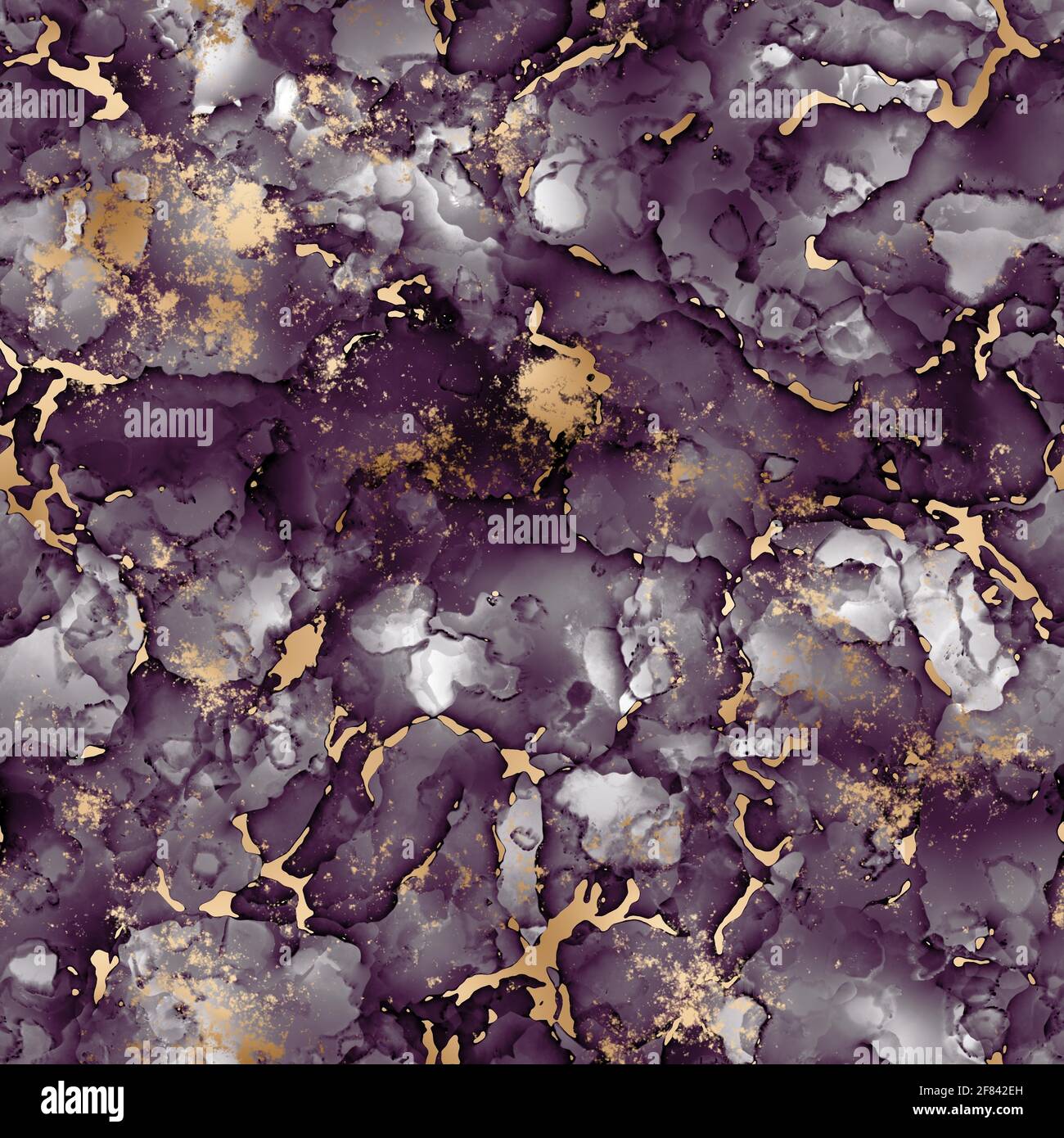 Seamless abstract alcohol ink art with gold leaf overlay Stock Photo ...