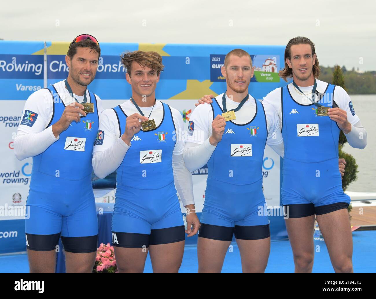 Varese, Italy. 11th Apr, 2021. Varese, Italy European rowing ...