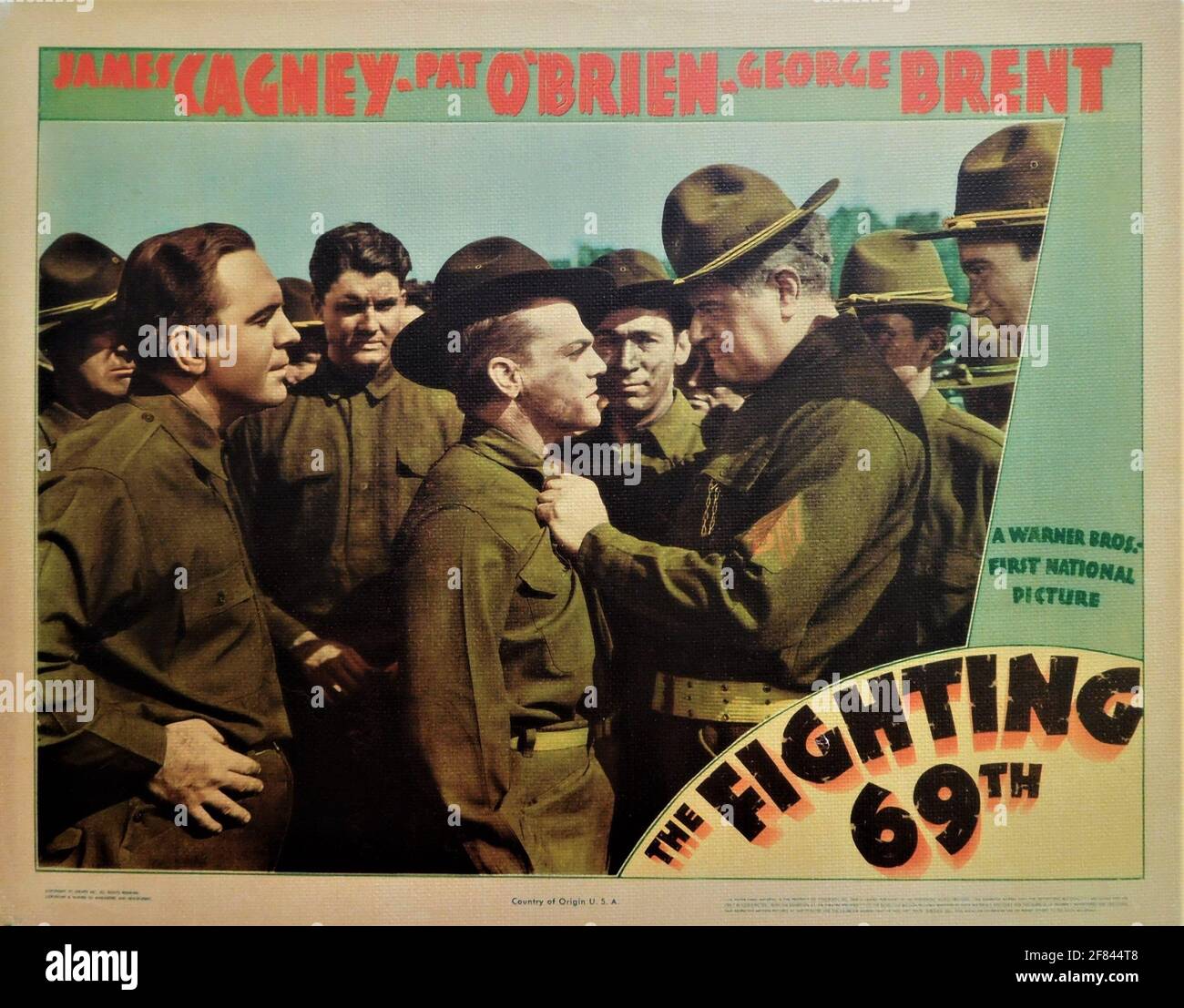 PAT O'BRIEN GEORGE REEVES JAMES CAGNEY and ALAN HALE in THE FIGHTING ...