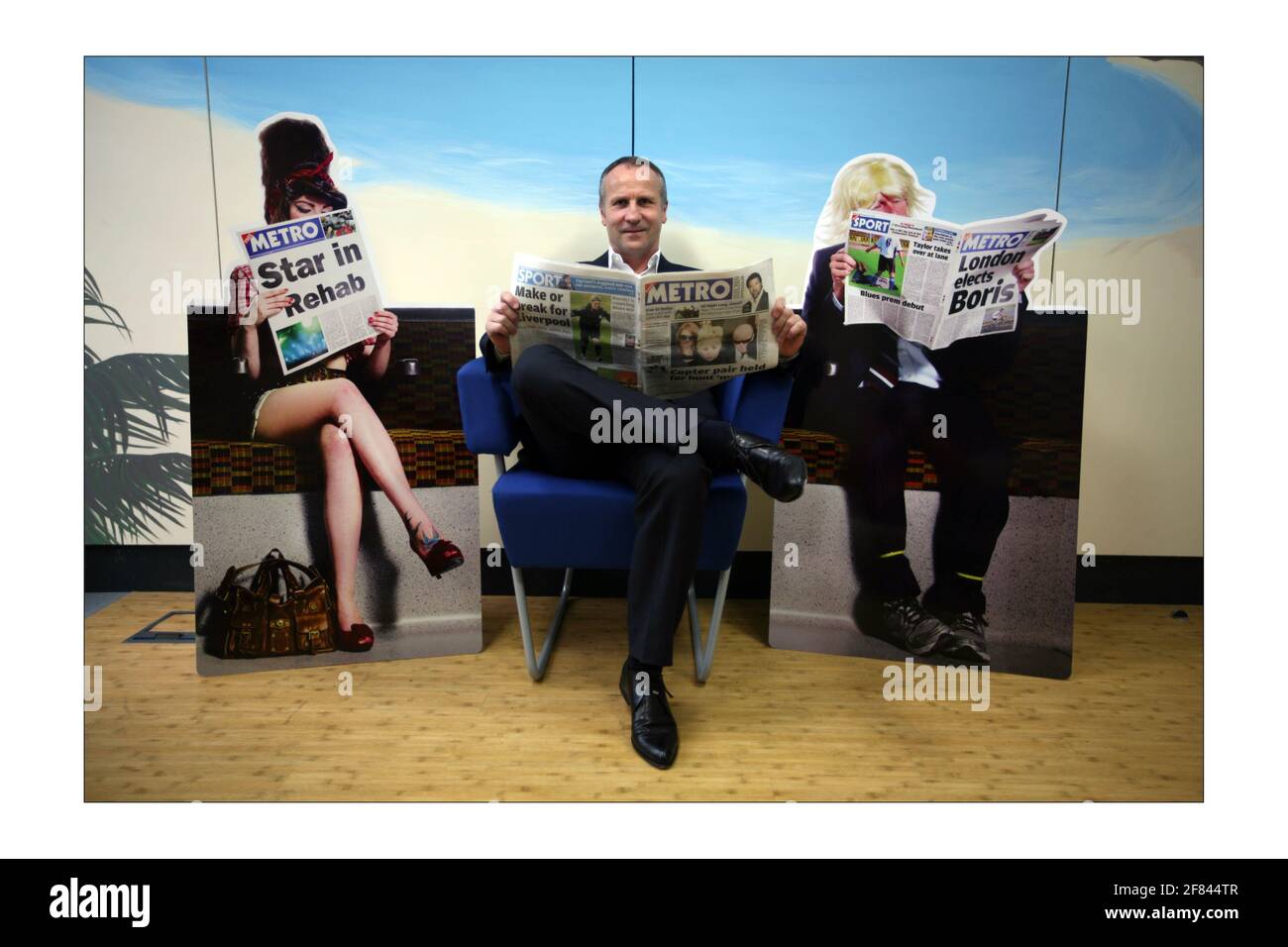Steve Auckland... Head of Metro newspaper in Londonphotograph by David ...
