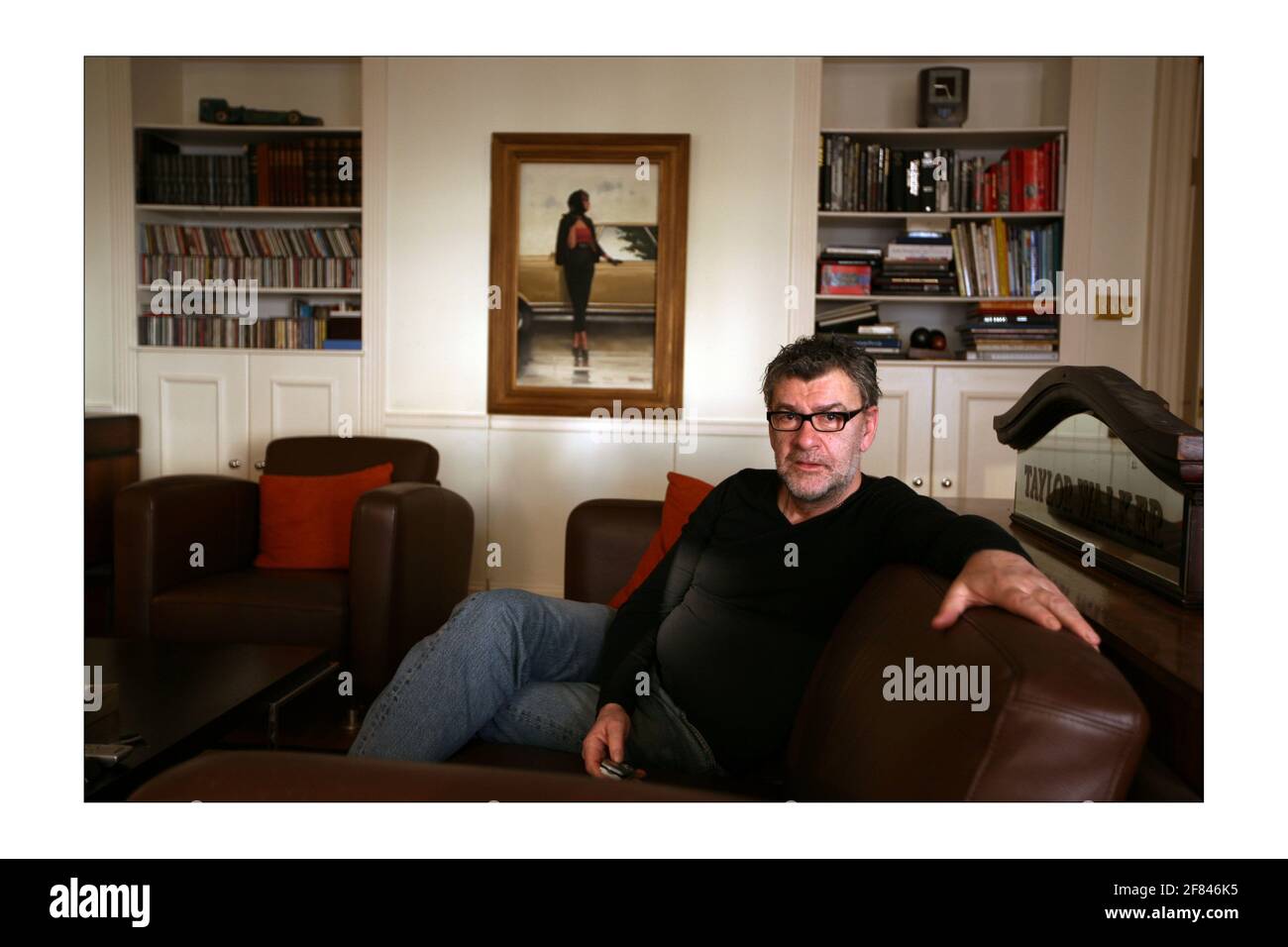 Jack Vettriano at home in west Londonphotograph by David Sandison The ...