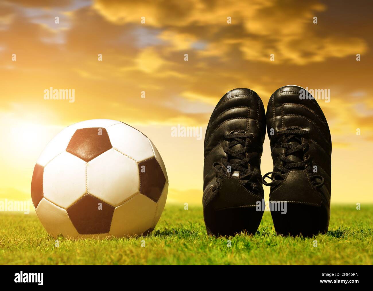 Soccer game at sunset hi-res stock photography and images - Alamy