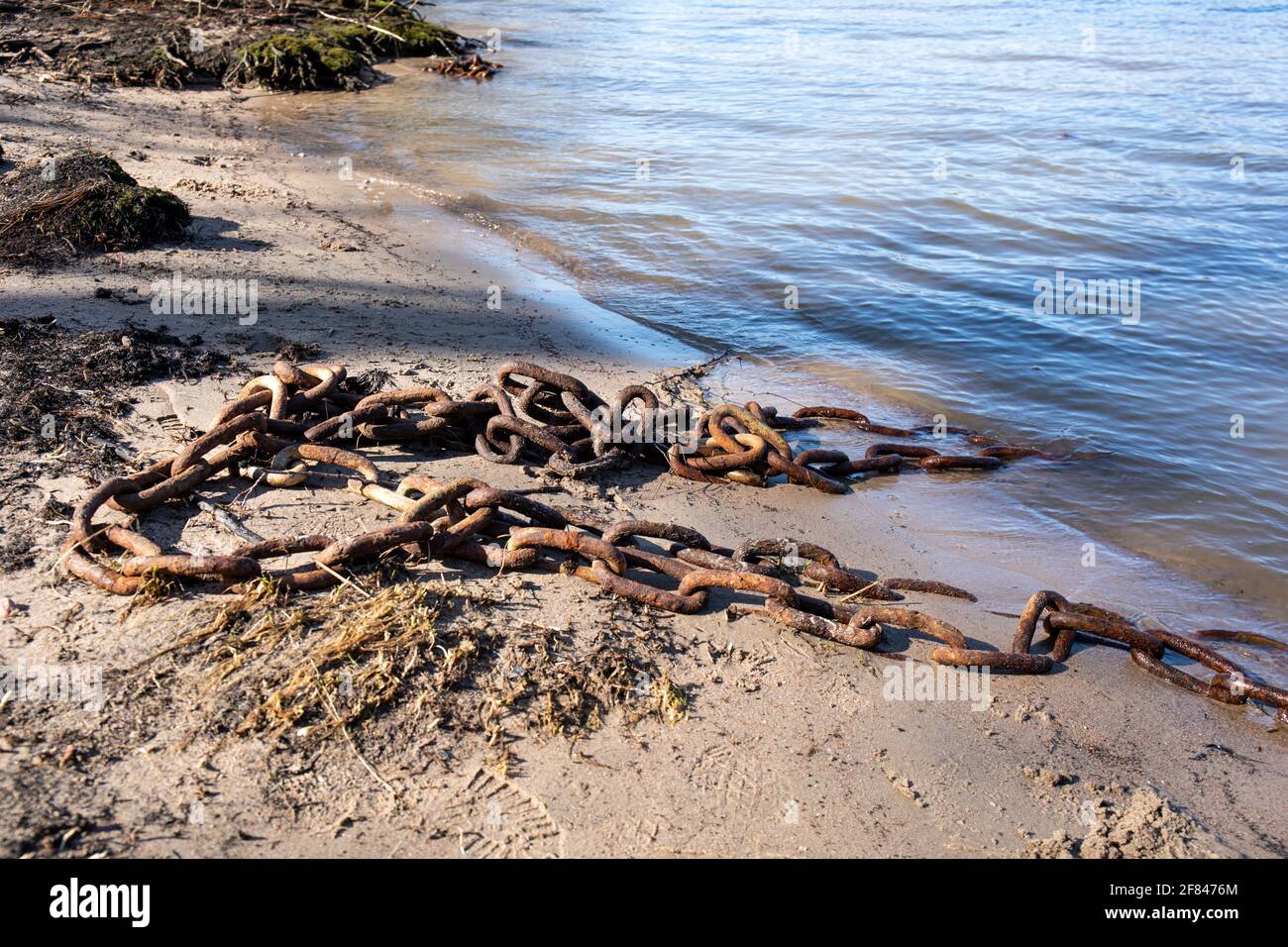 Chain on beach hi-res stock photography and images - Alamy