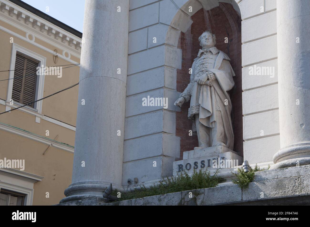 Statue of gioacchino rossini hi-res stock photography and images - Alamy