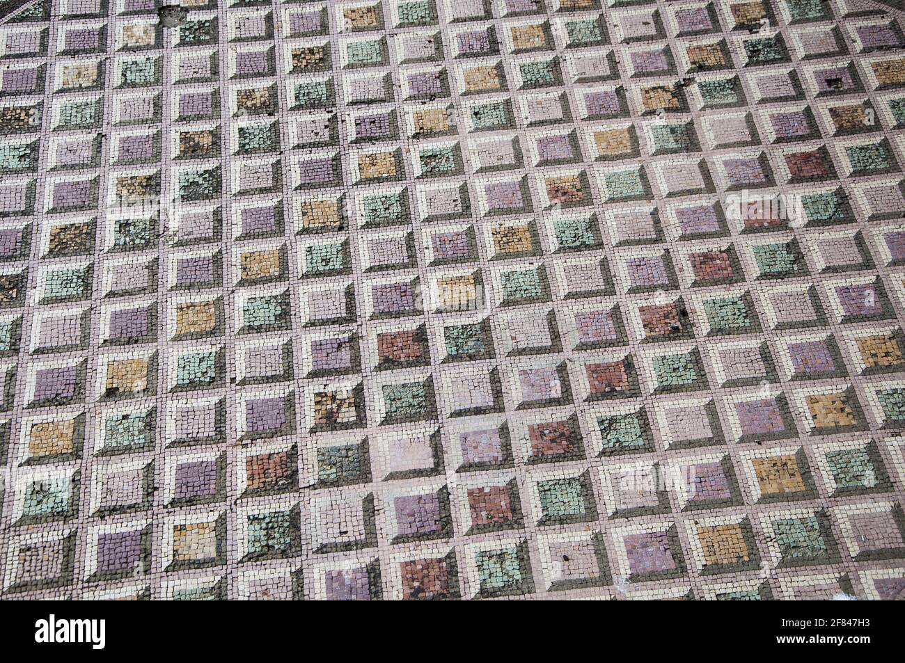 A close up shot of nice mosaic floor tiles Stock Photo - Alamy