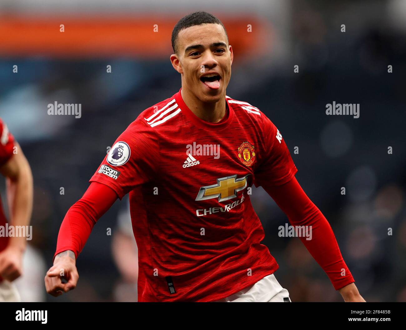 Manchester United's Mason Greenwood celebrates scoring their side's ...