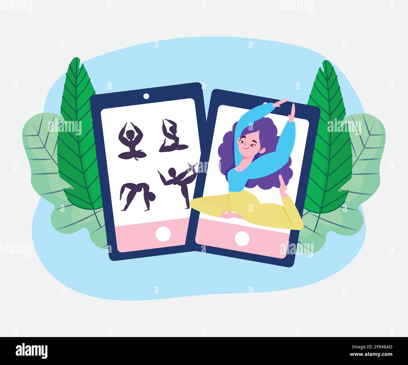 Yoga guide Stock Vector Images - Alamy