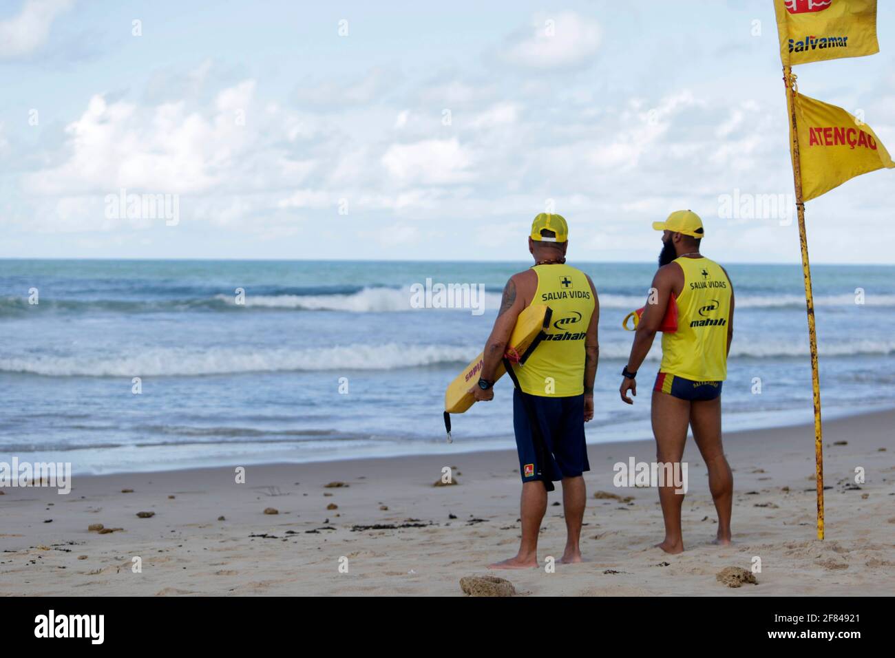 salvador, bahia / brazil - june 26, 2019: Lifeguards are seen at ...
