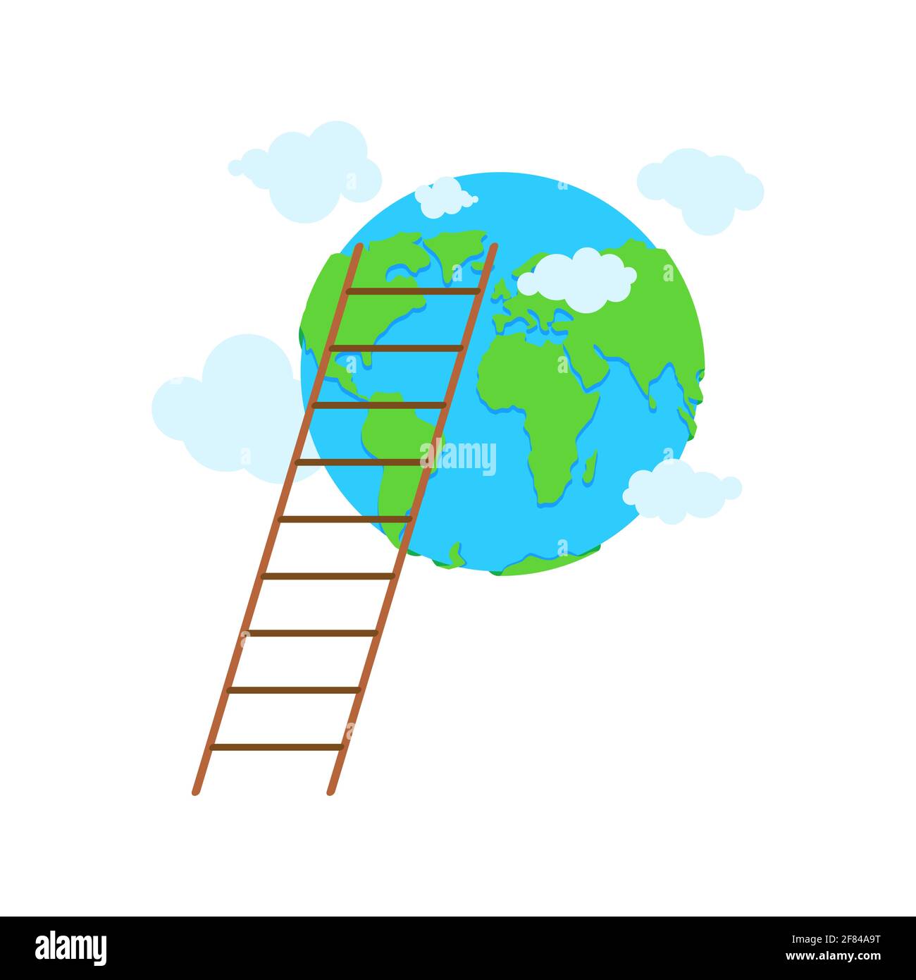 Environmental friendly ladder Stock Vector Images - Alamy