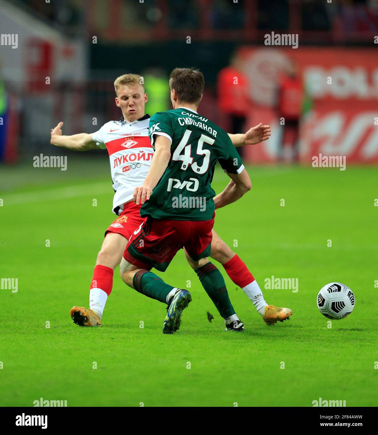 MOSCOW, RUSSIA, APRIL 11, 2021. The 2020/21 Russian Football Premier ...