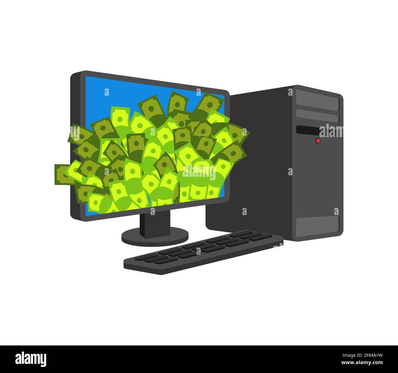 Receive money cartoon Cut Out Stock Images & Pictures - Alamy