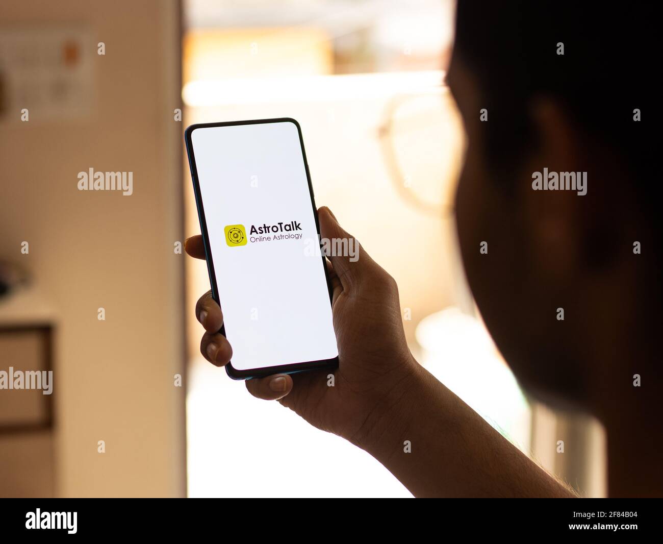 Assam, india - April 10, 2021 : AstroTalk logo on phone screen stock ...