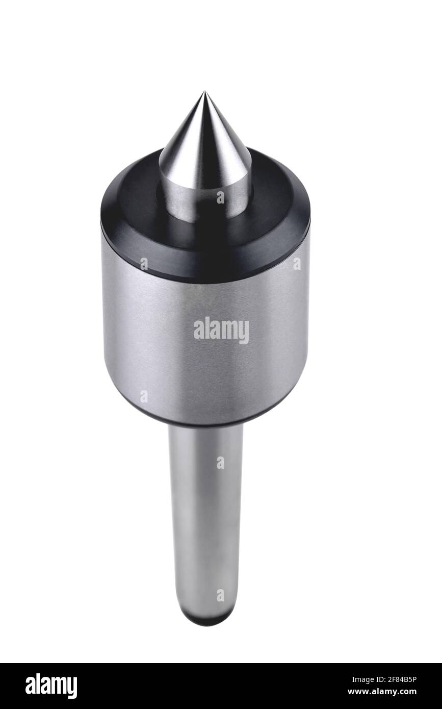 rotating lathe center for fixing workpieces in a lathe during ...