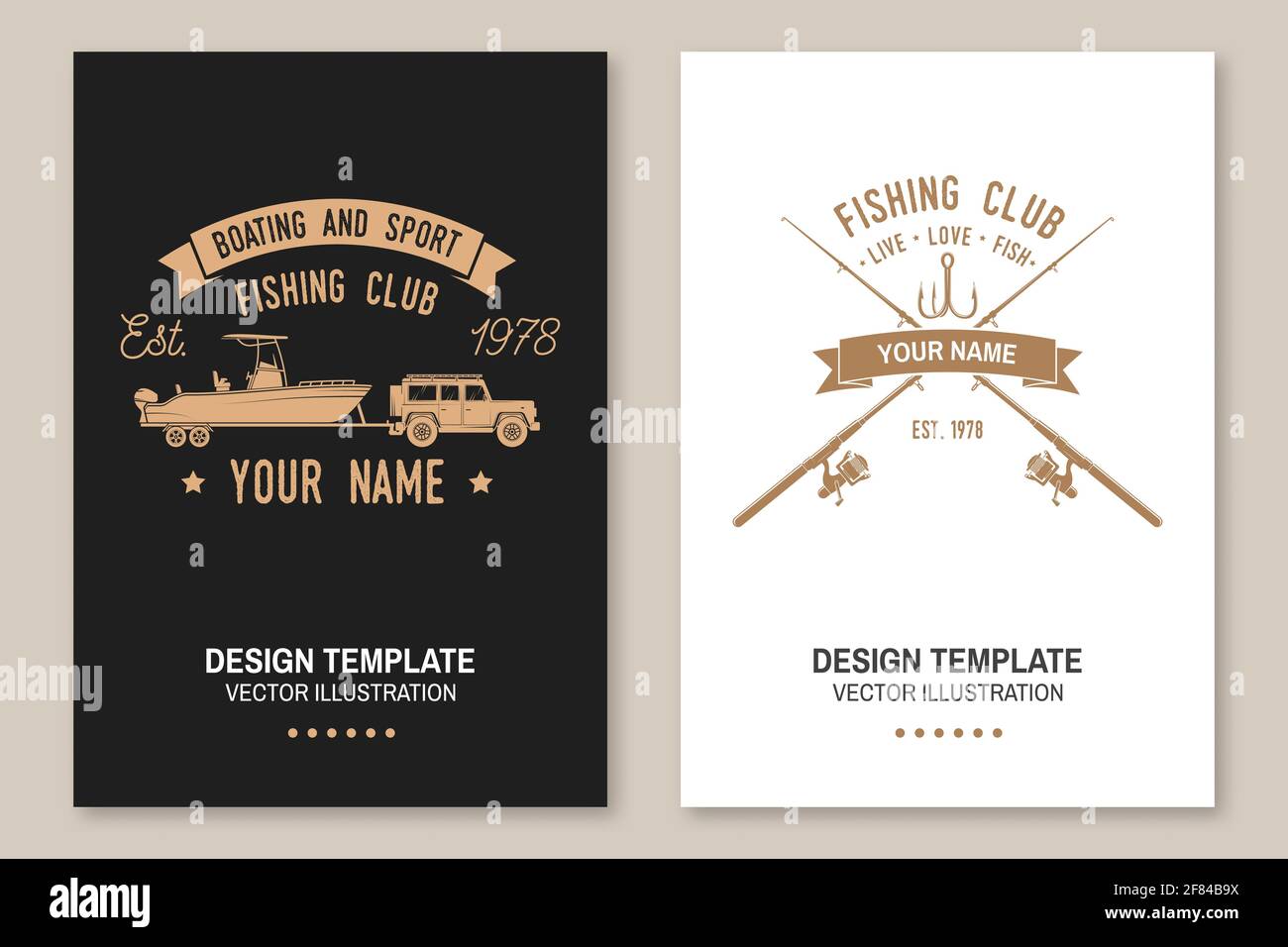 Sport Fishing club. Vector. Flyer, brochure, banner, poster design with ...