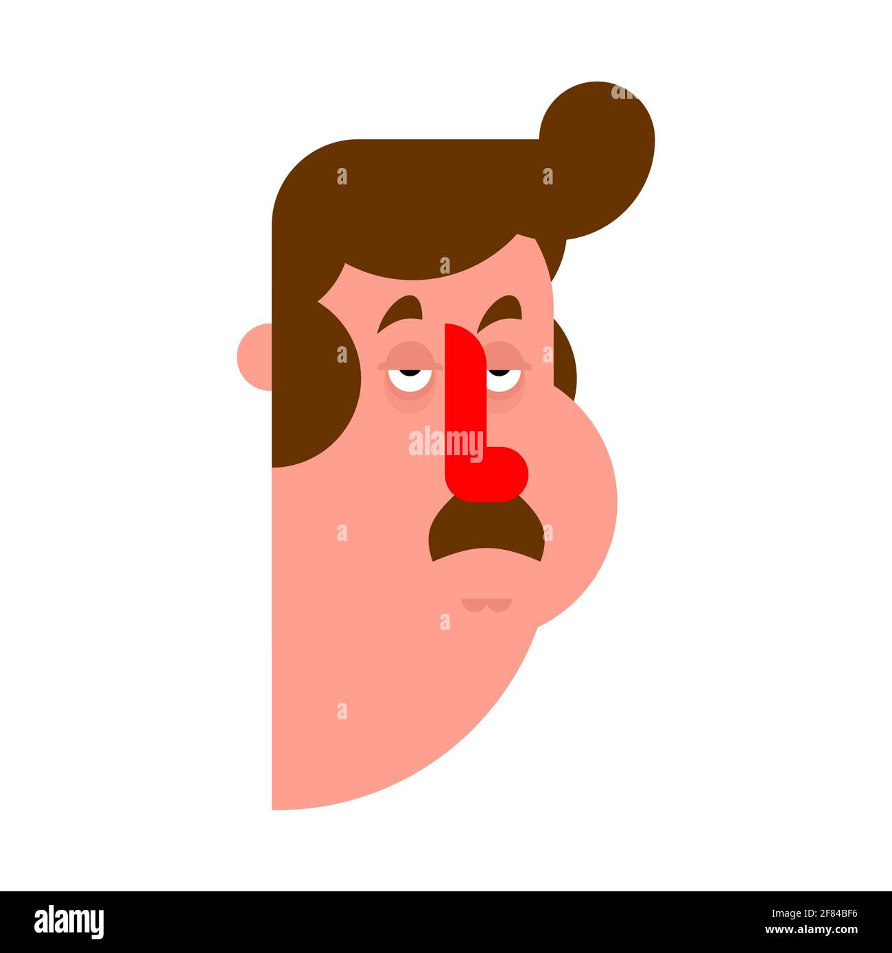 Face handsome middle aged man Stock Vector Images - Alamy